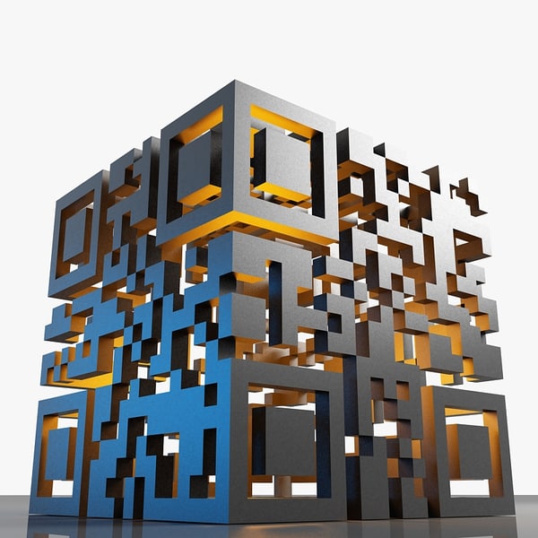qr code 3d model