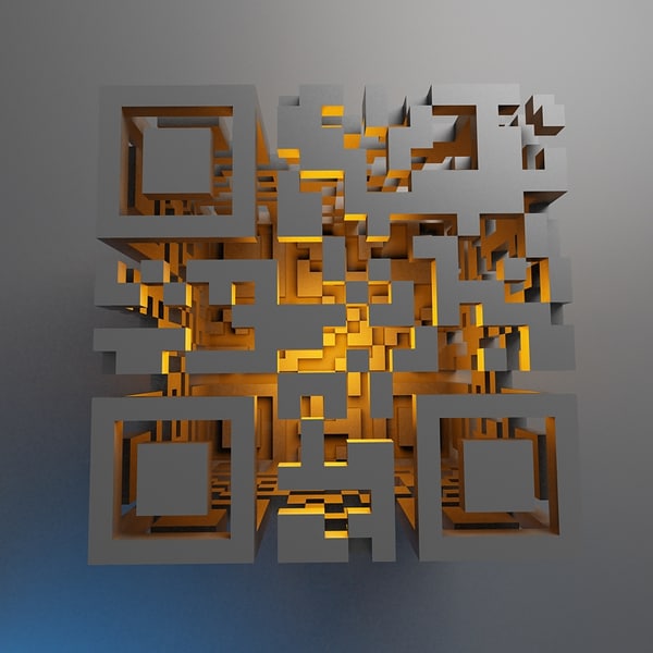 qr code 3d model