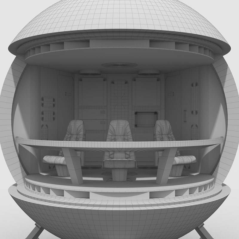 3dsmax shuttle pod