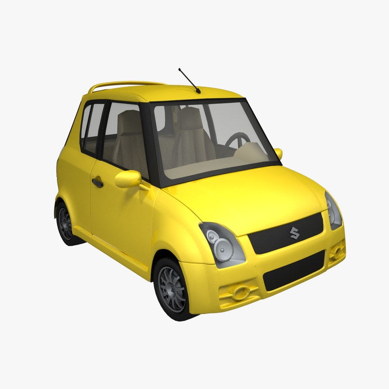 3ds max cartoon car suzuki swift