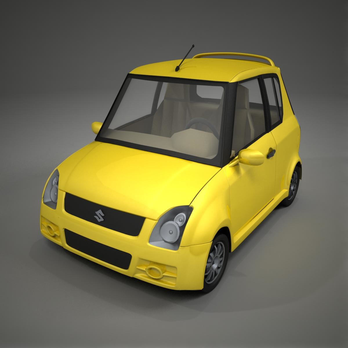 3ds max cartoon car suzuki swift