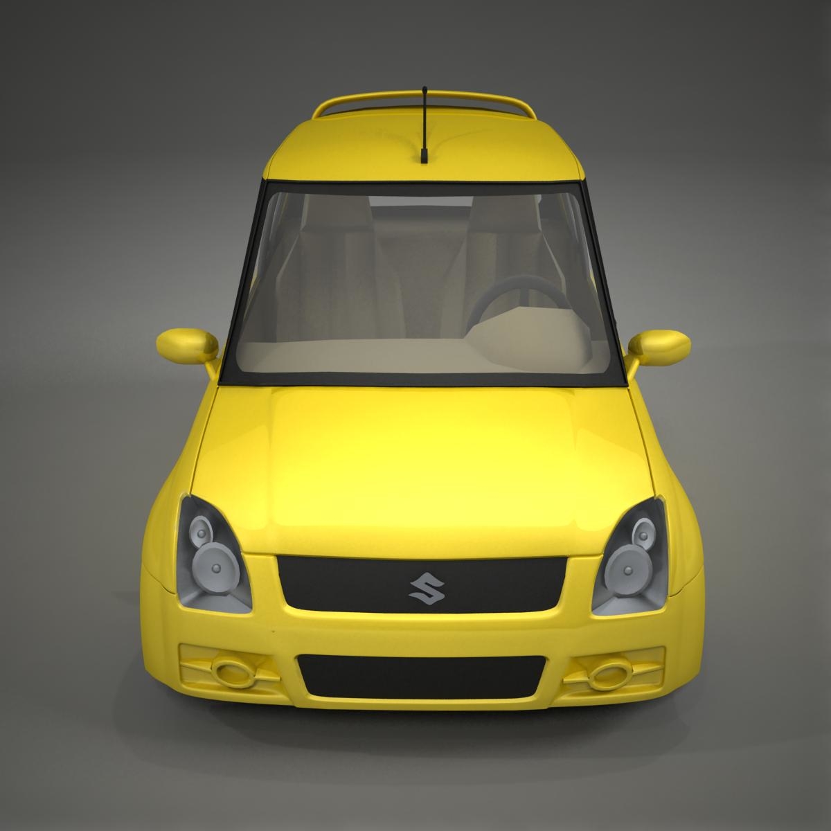 3ds max cartoon car suzuki swift