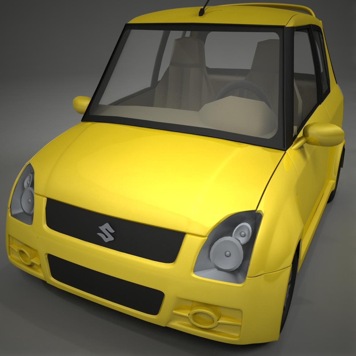 3ds max cartoon car suzuki swift