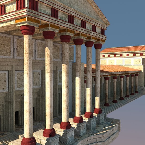 3ds max ancient greek palace