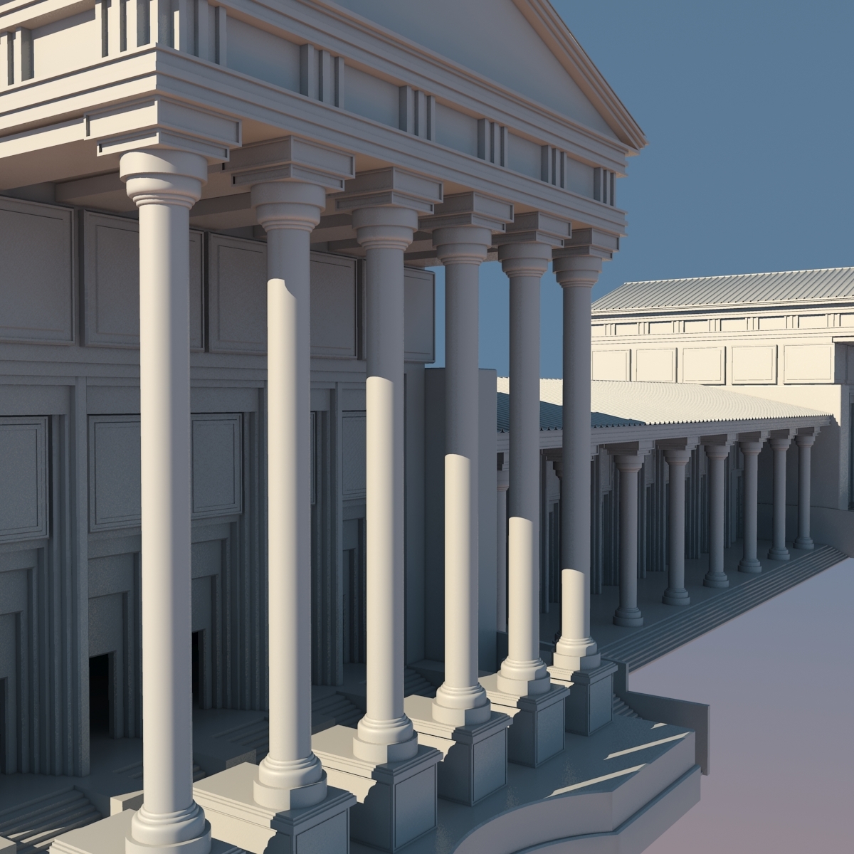 3ds max ancient greek palace
