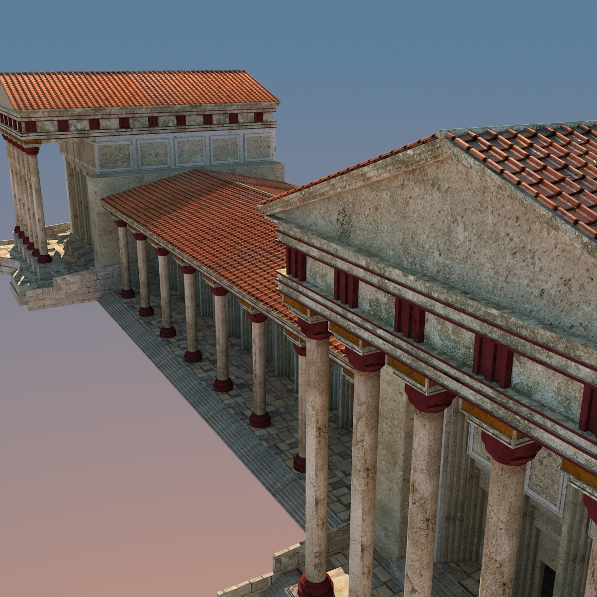 3ds max ancient greek palace