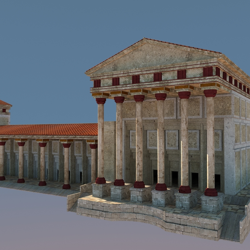 3ds max ancient greek palace