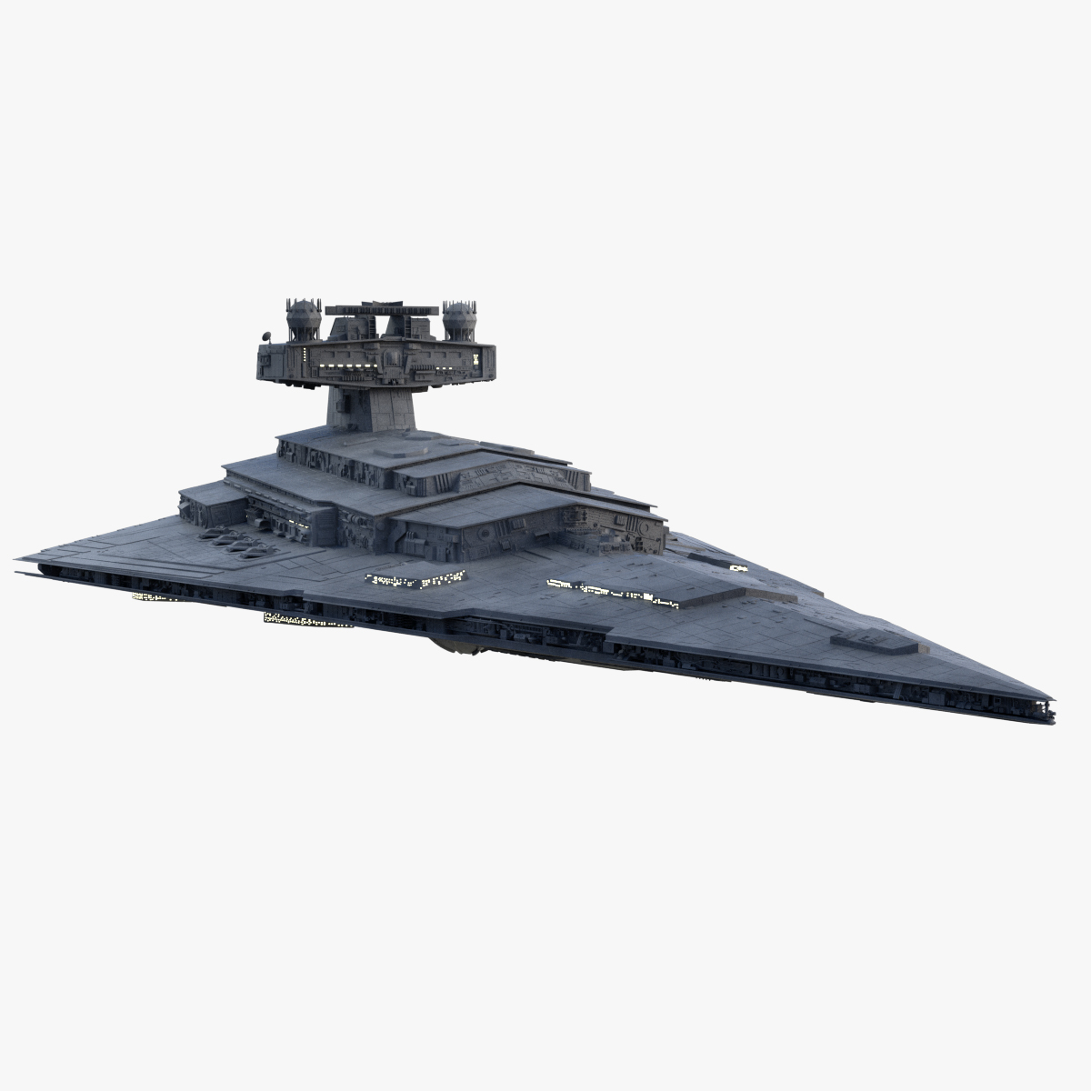 star destroyer 3d obj
