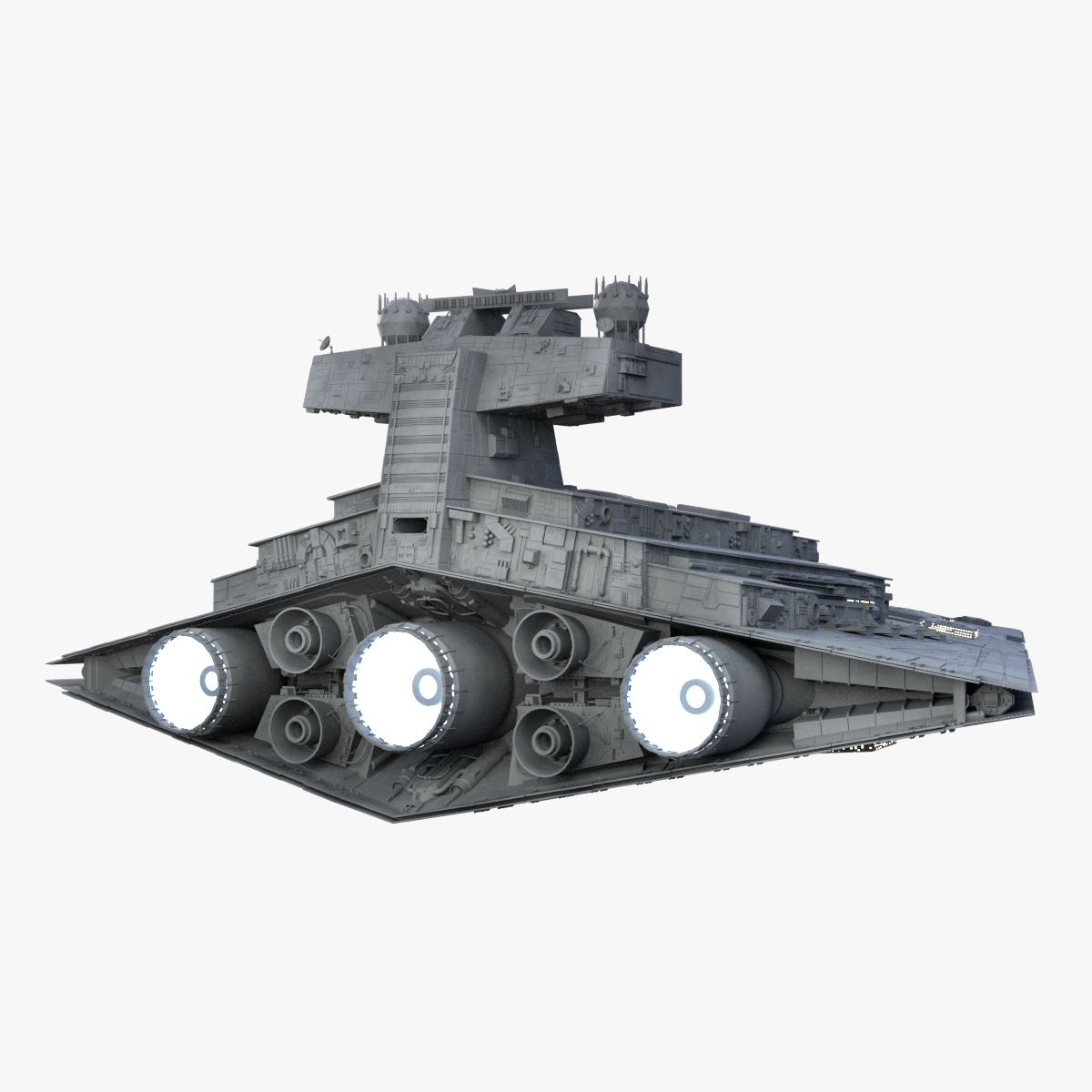 star destroyer 3d obj