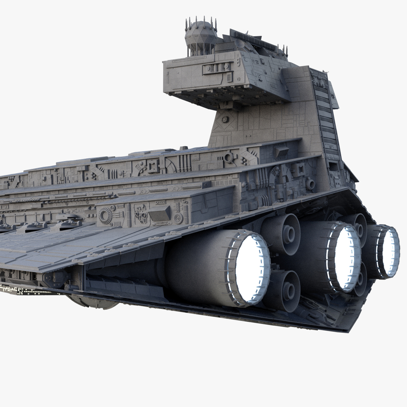 star destroyer 3d obj