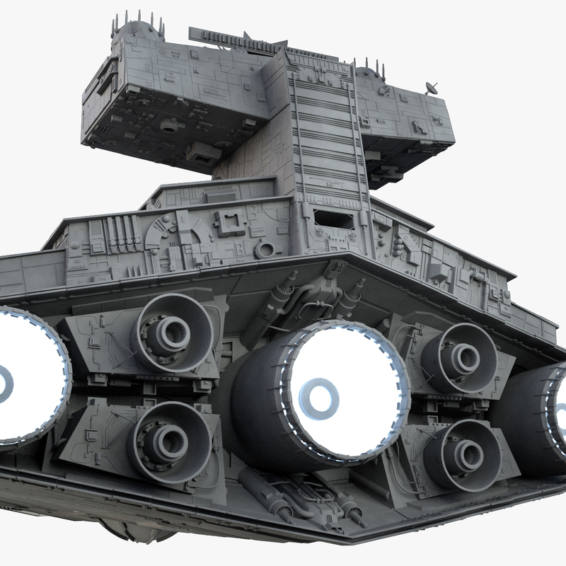 star destroyer 3d obj