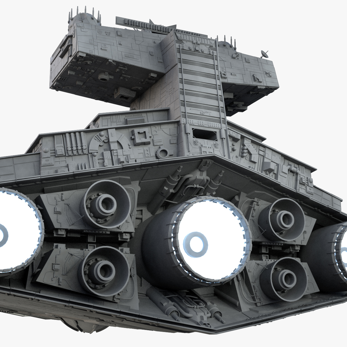 star destroyer 3d obj