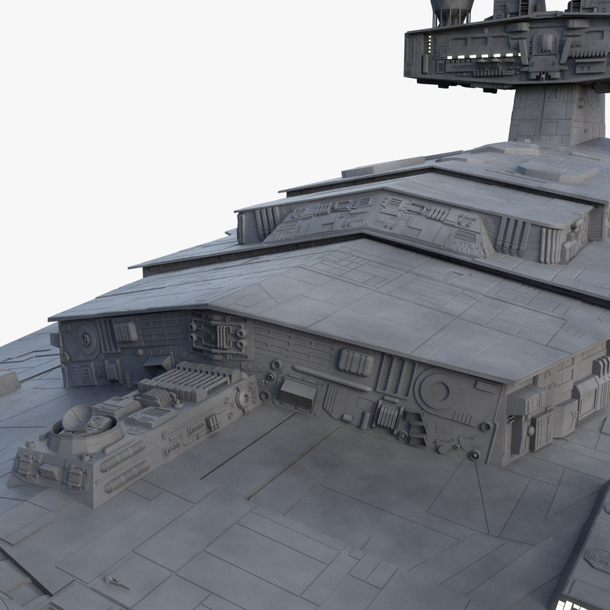 star destroyer 3d obj