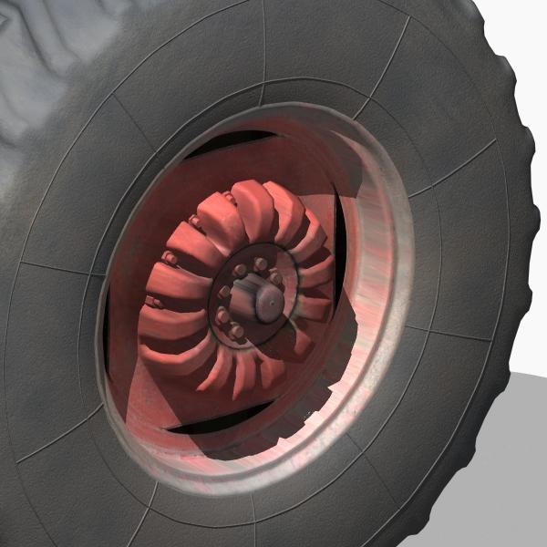 tractor wheel 3d dxf