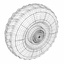 tractor wheel 3d dxf