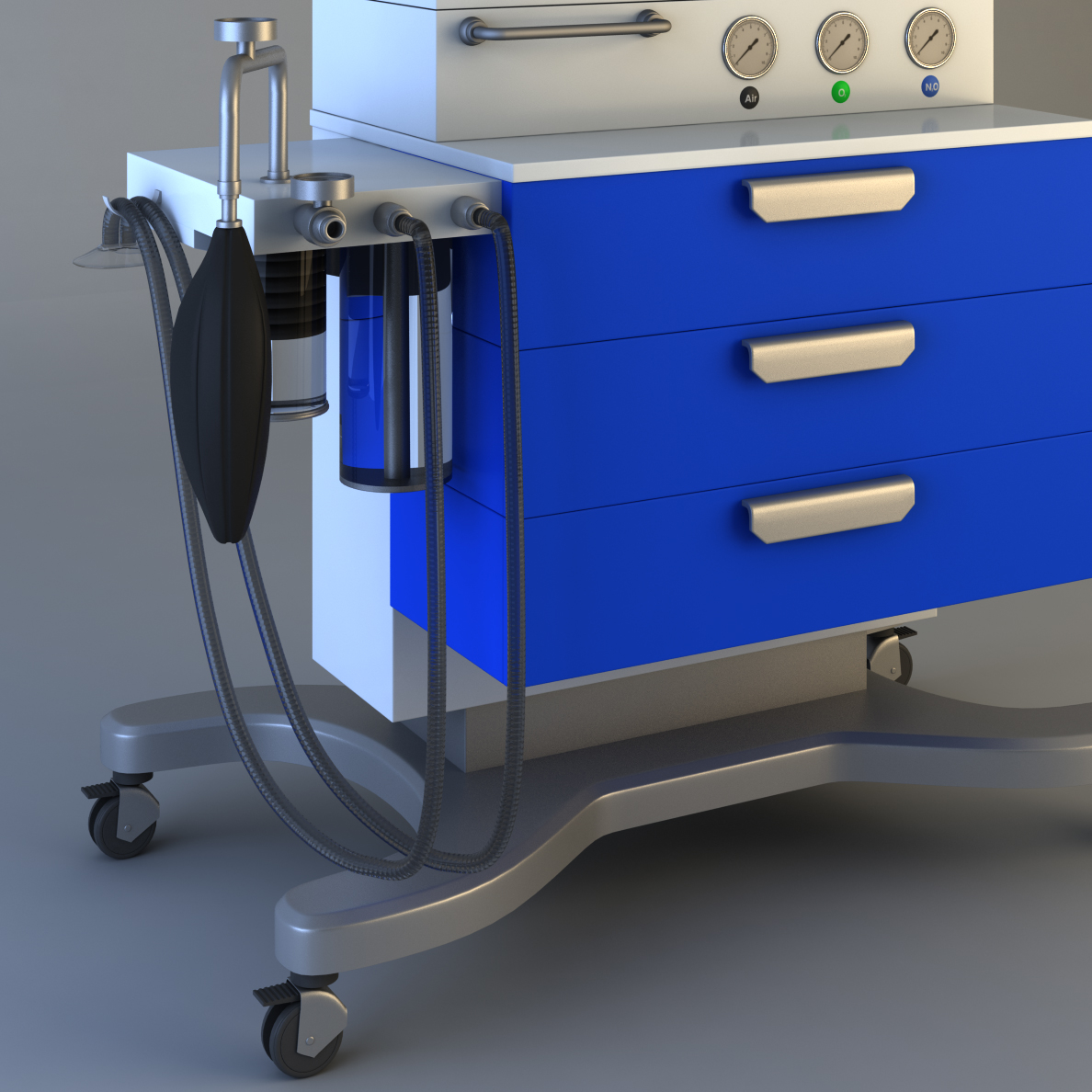 3d model anesthesia machine