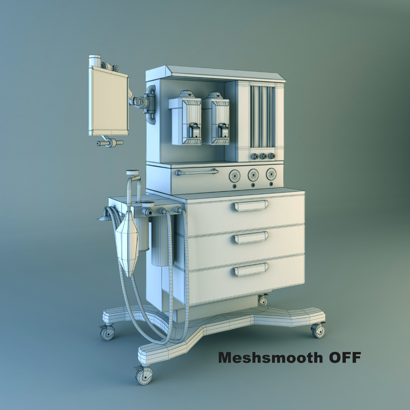 3d model anesthesia machine