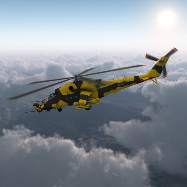 3d model realistic mi 24 super