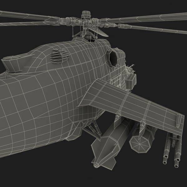 3d model realistic mi 24 super