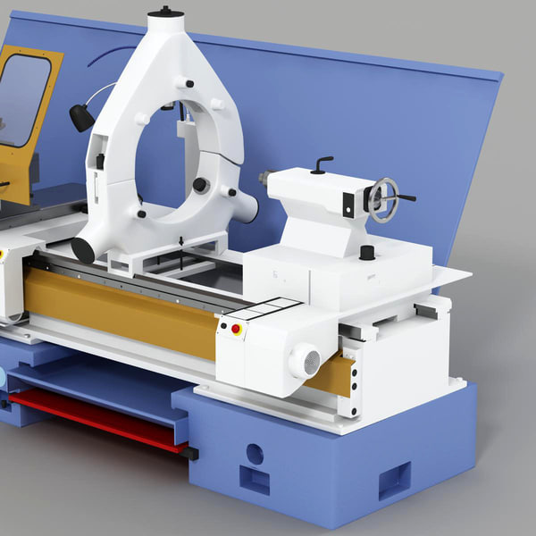 realistic milling machine cu 3d model