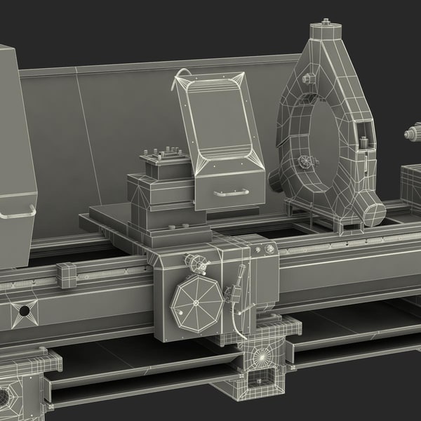 realistic milling machine cu 3d model