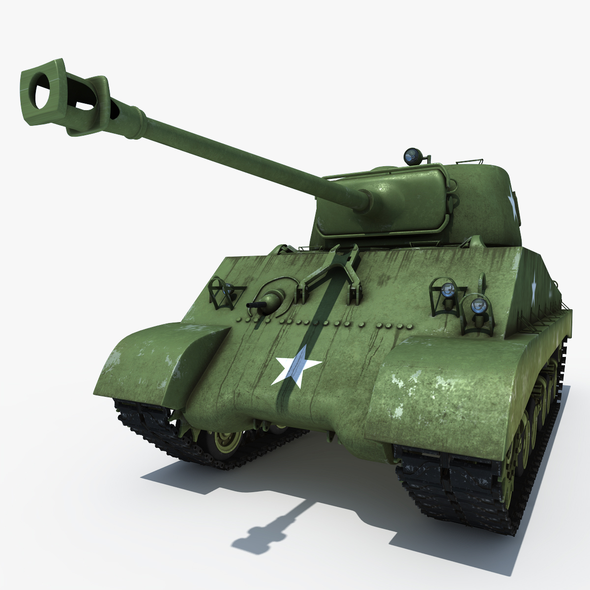 m4 sherman world war 3d model