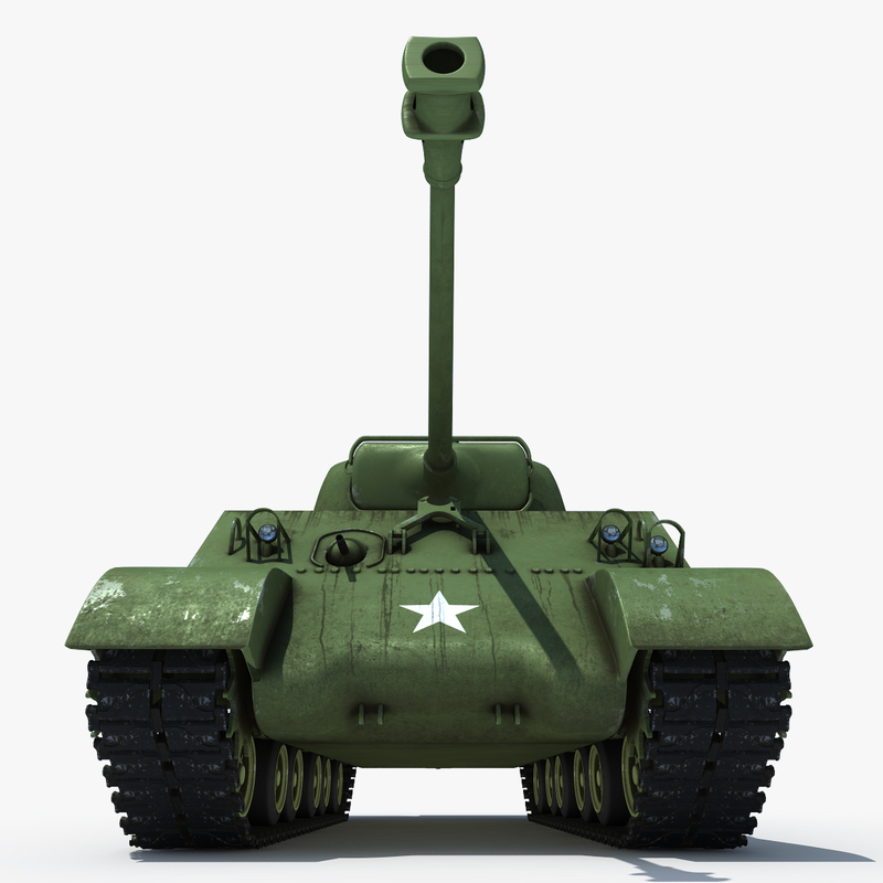 m4 sherman world war 3d model