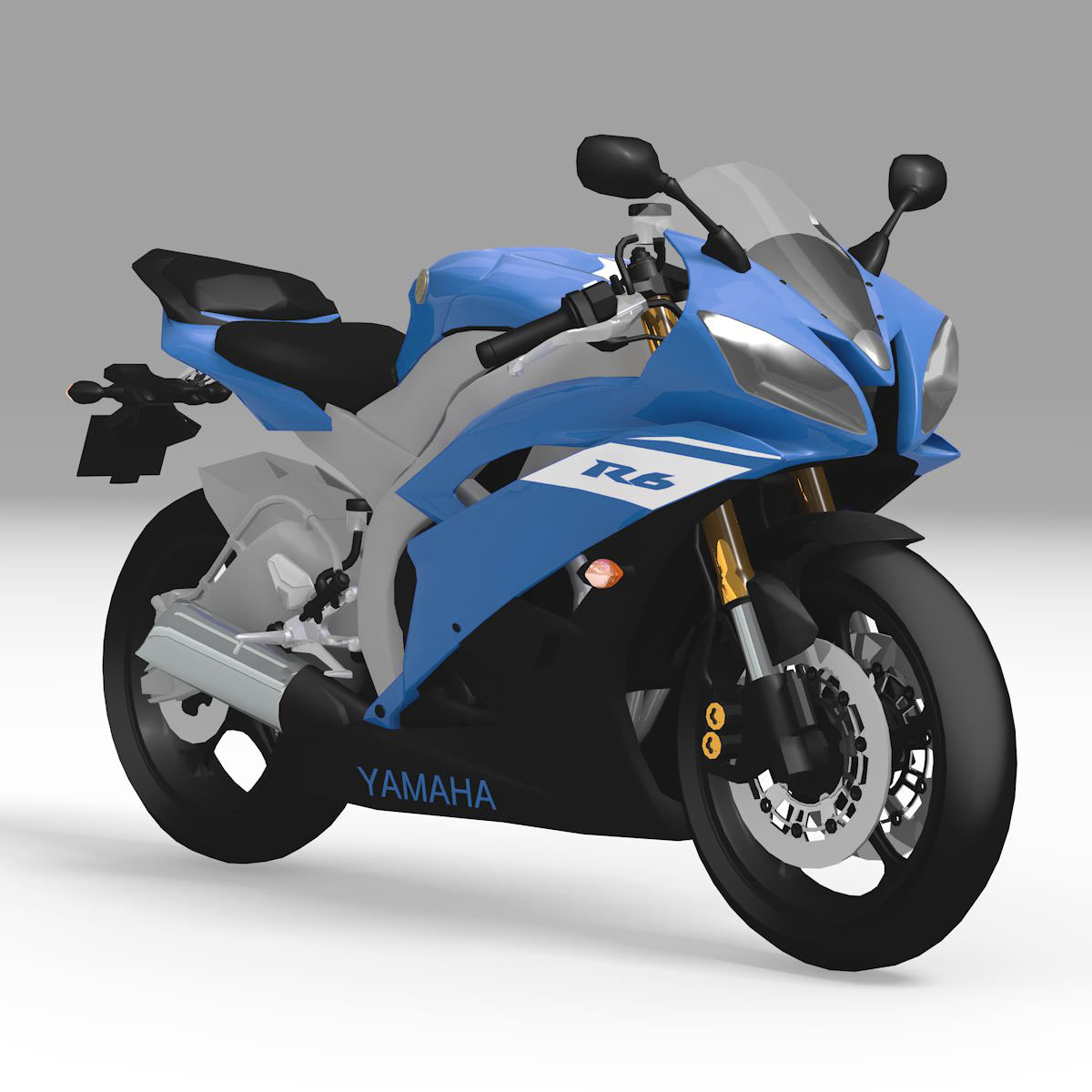 yamaha r6 3d dxf