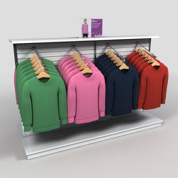 display women sweatshirts 3d model