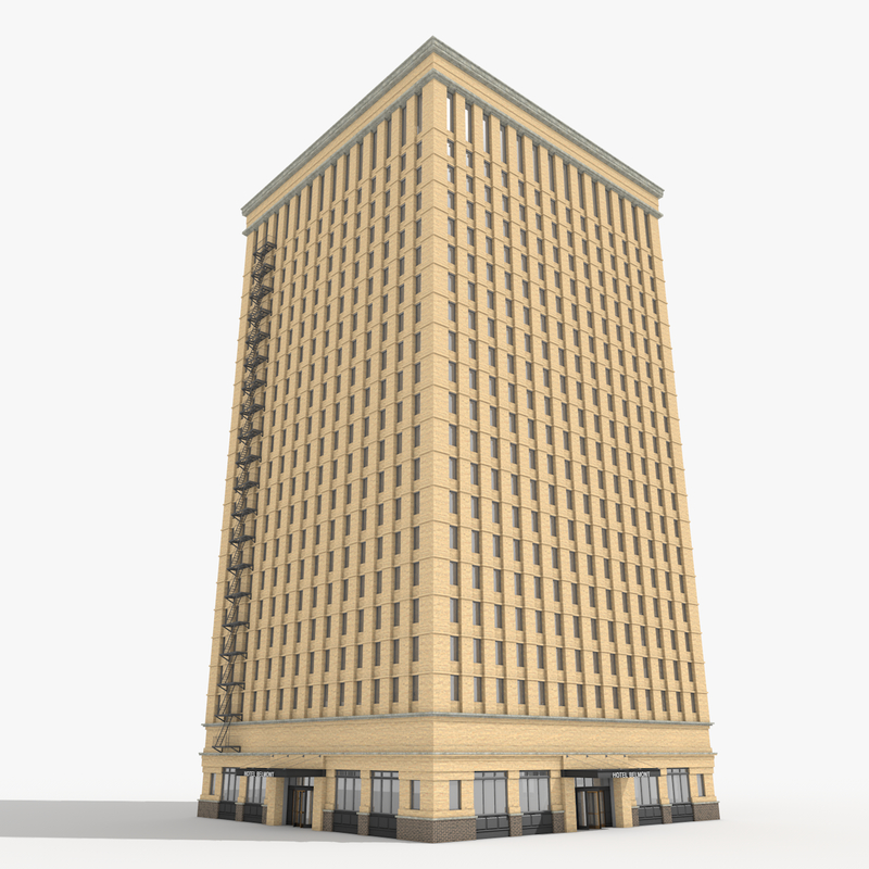 classically building tower 3d model