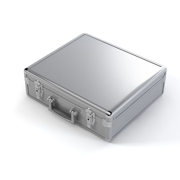 3d aluminum briefcase