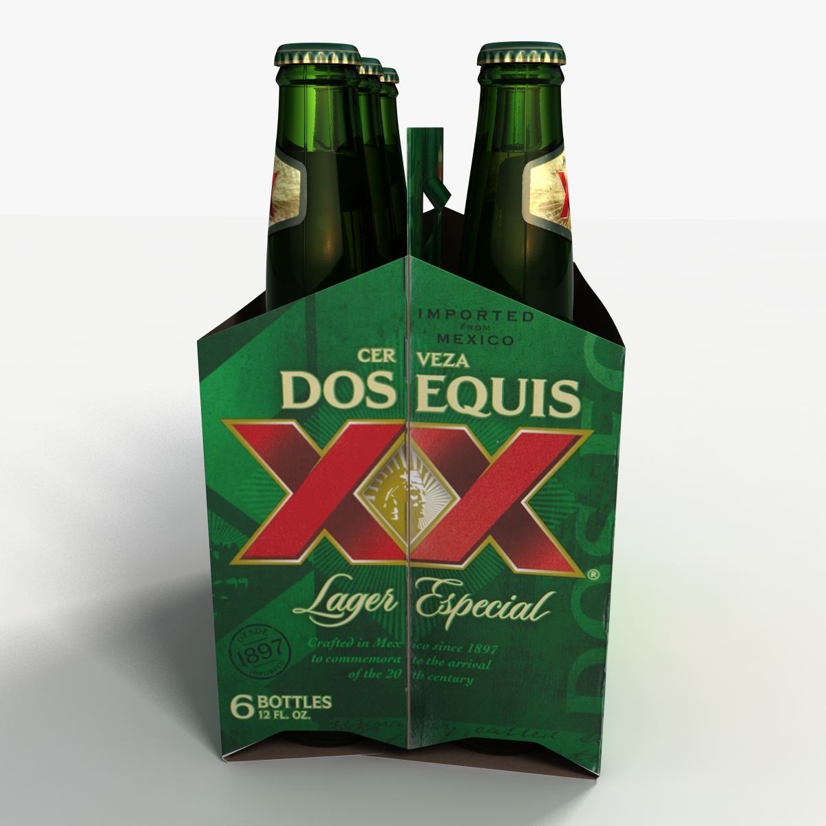 3d model pack dos equis beer