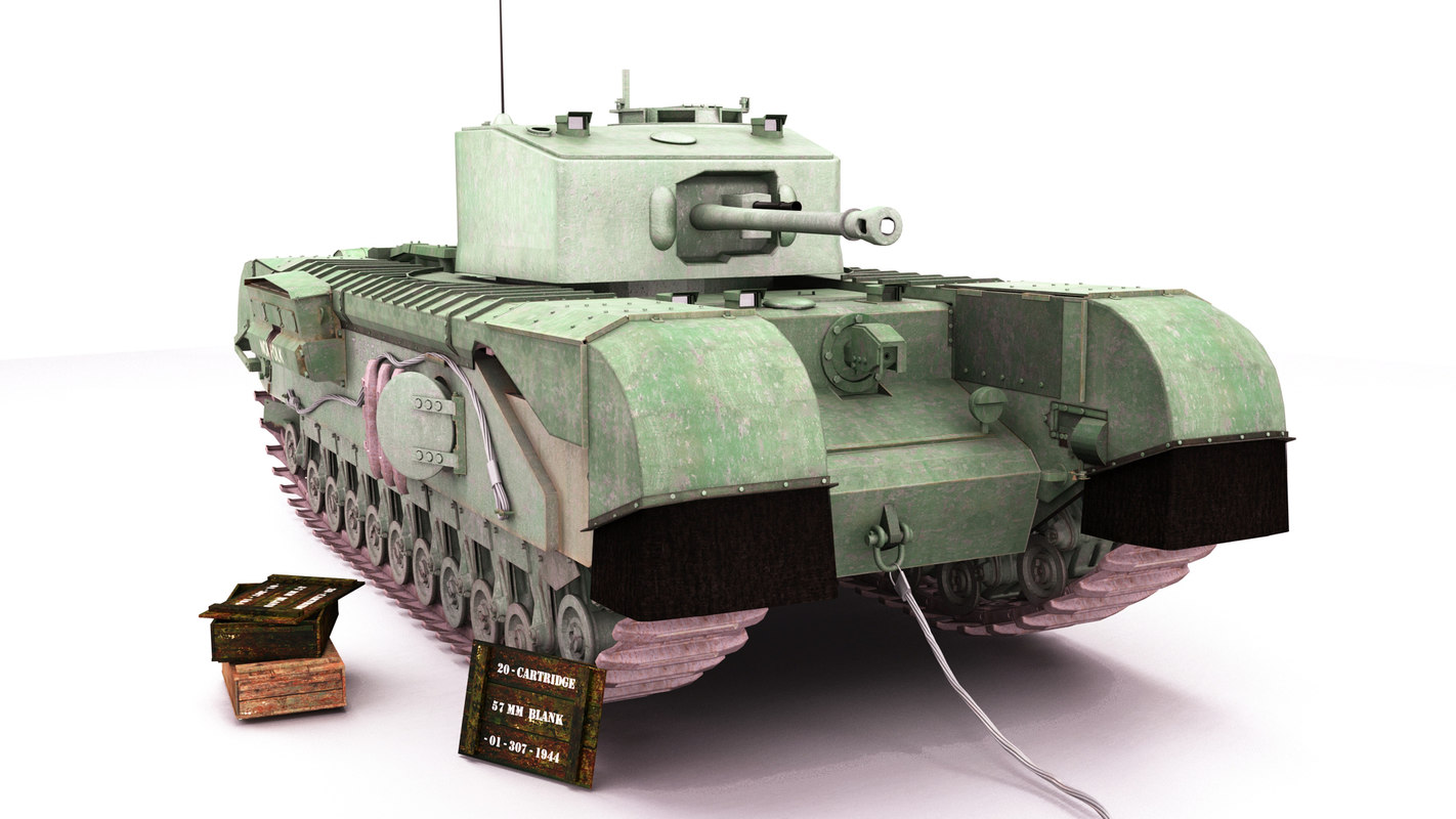 3d churchill vii tank
