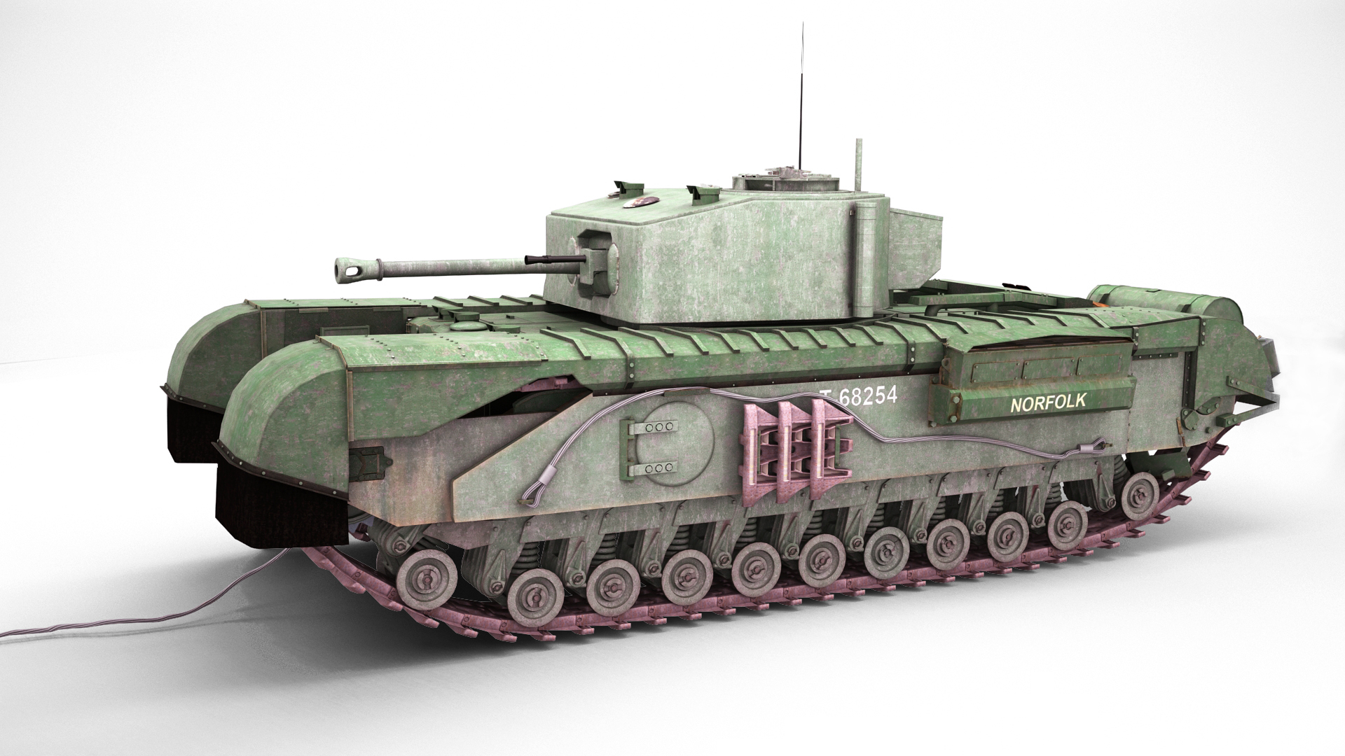3d churchill vii tank