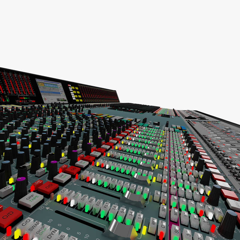neve mastering console 3d model