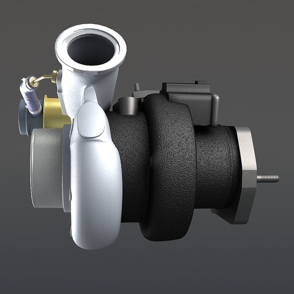 3d turbocharger turbo model