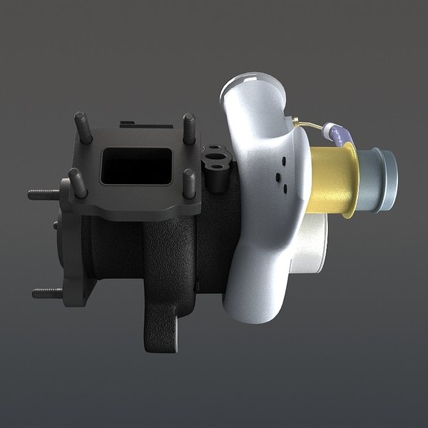 3d turbocharger turbo model