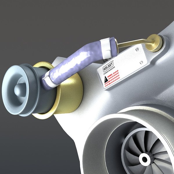3d turbocharger turbo model