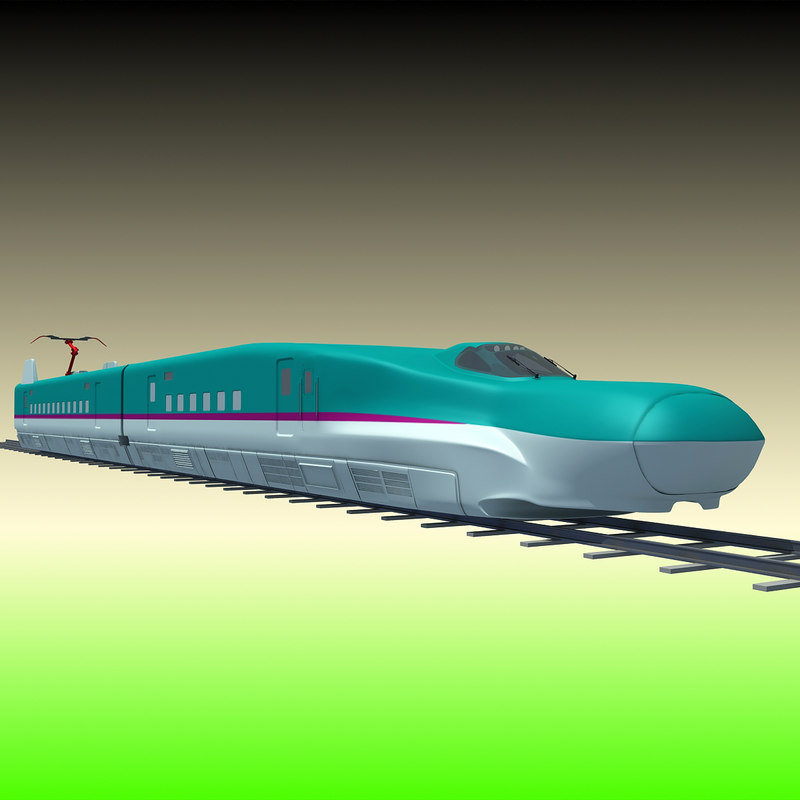 3d model high-speed train shinkansen e5