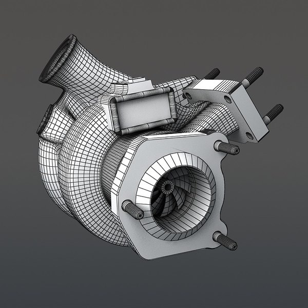 3d turbocharger turbo model