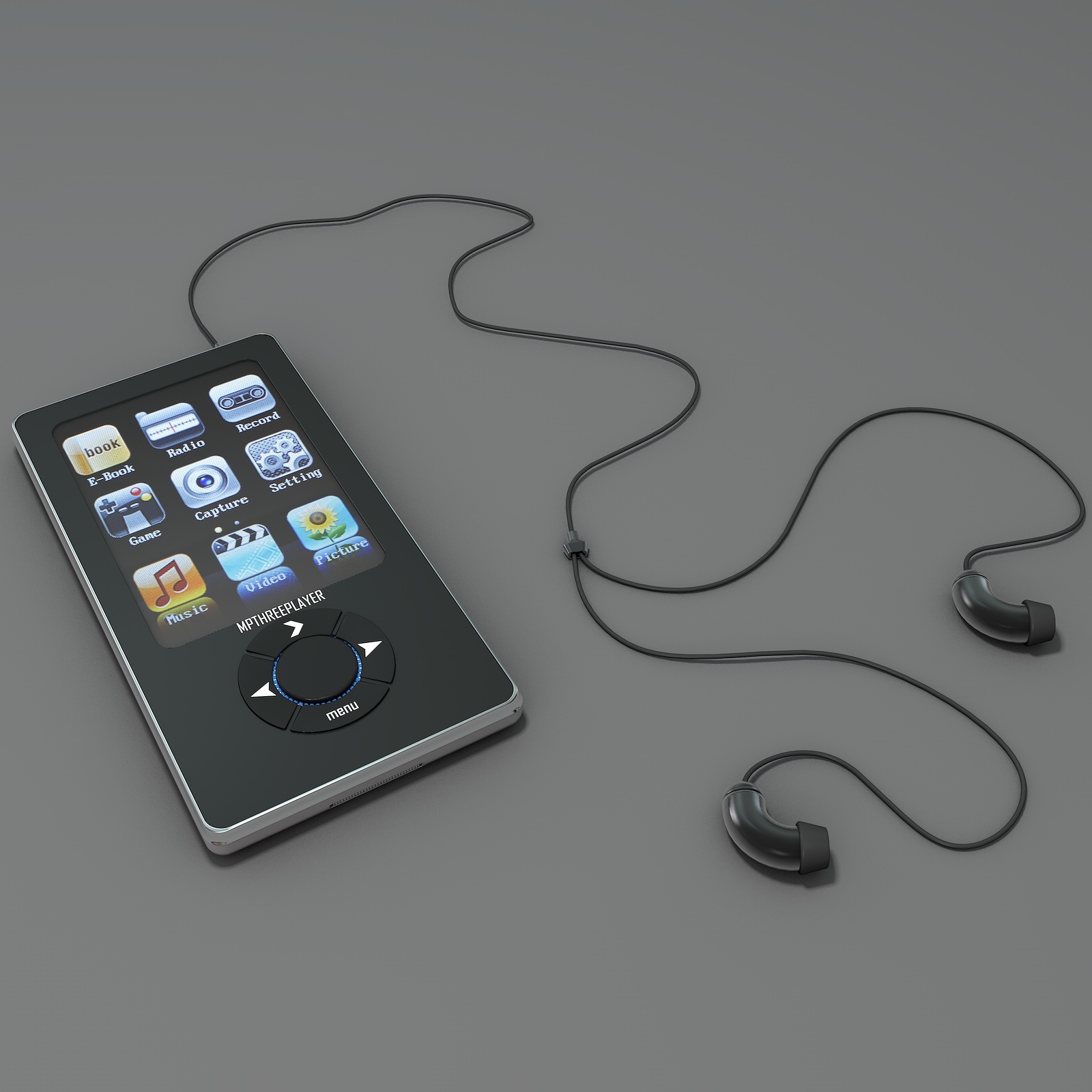 player mp3-player 3d c4d
