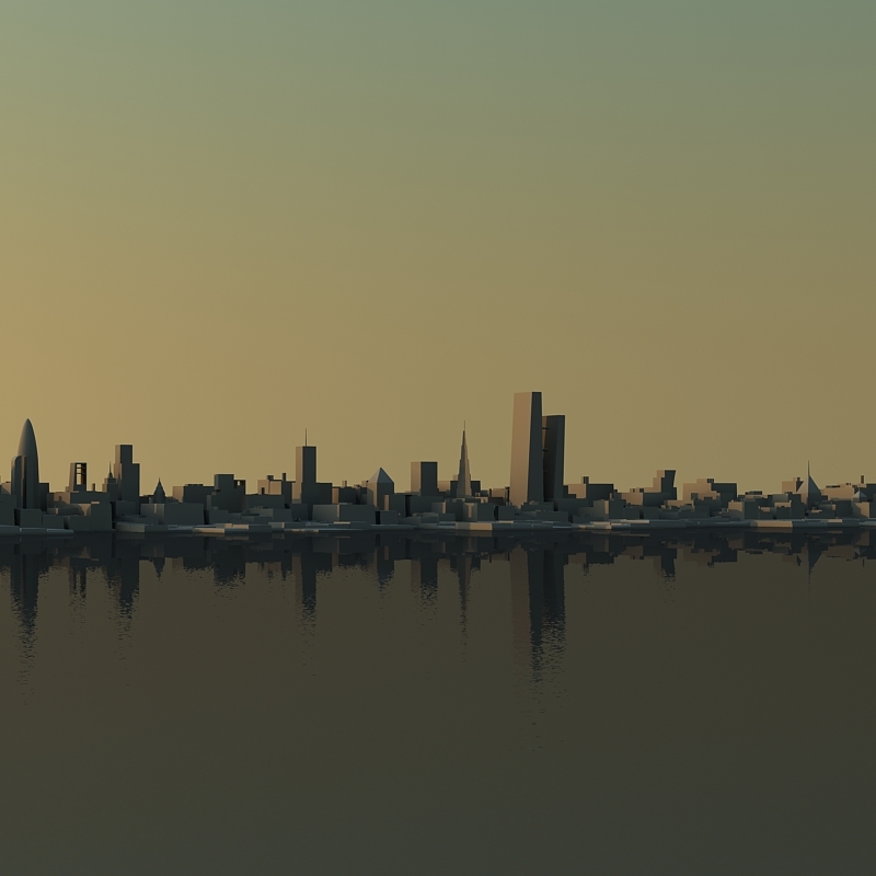3d skyline model