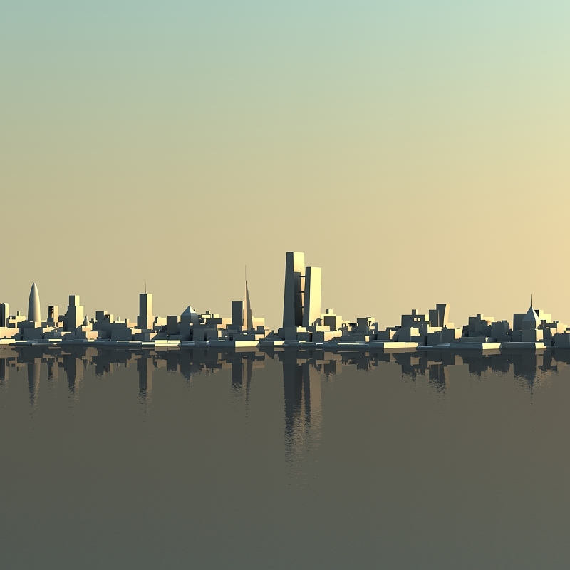 3d skyline model