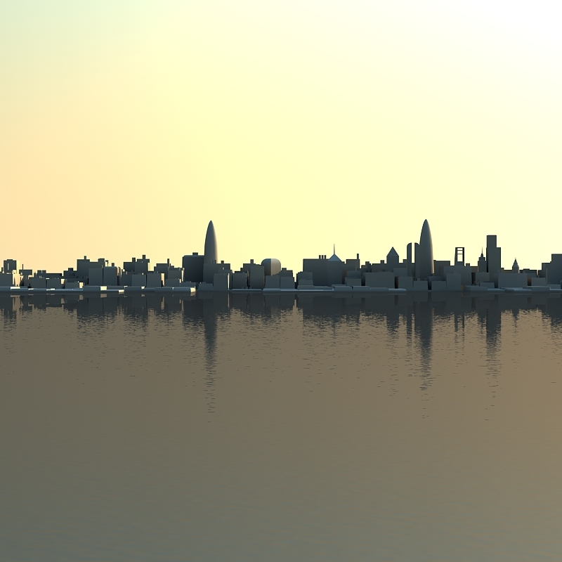 3d skyline model