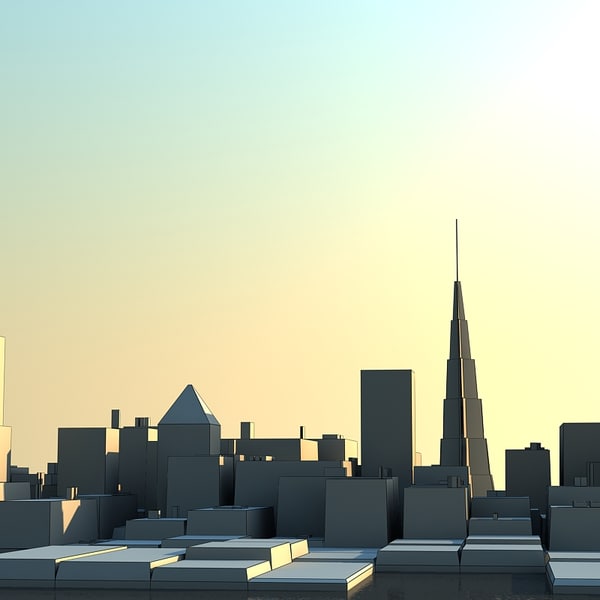 3d skyline model