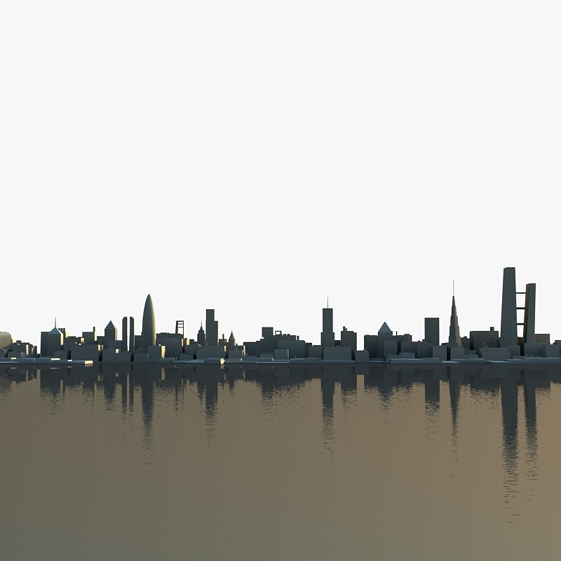 3d skyline model