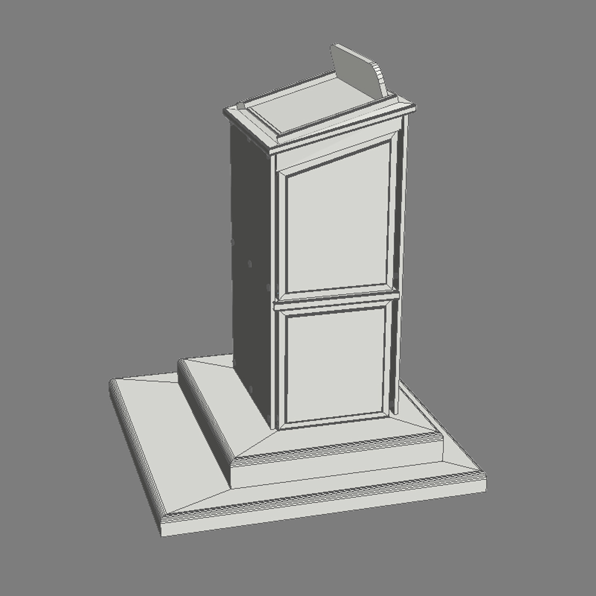 3d model podium