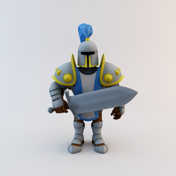 rigged knight 3d max