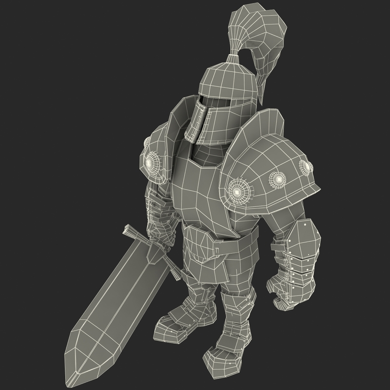 rigged knight 3d max