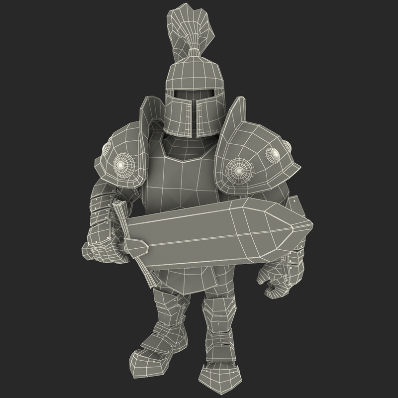 rigged knight 3d max
